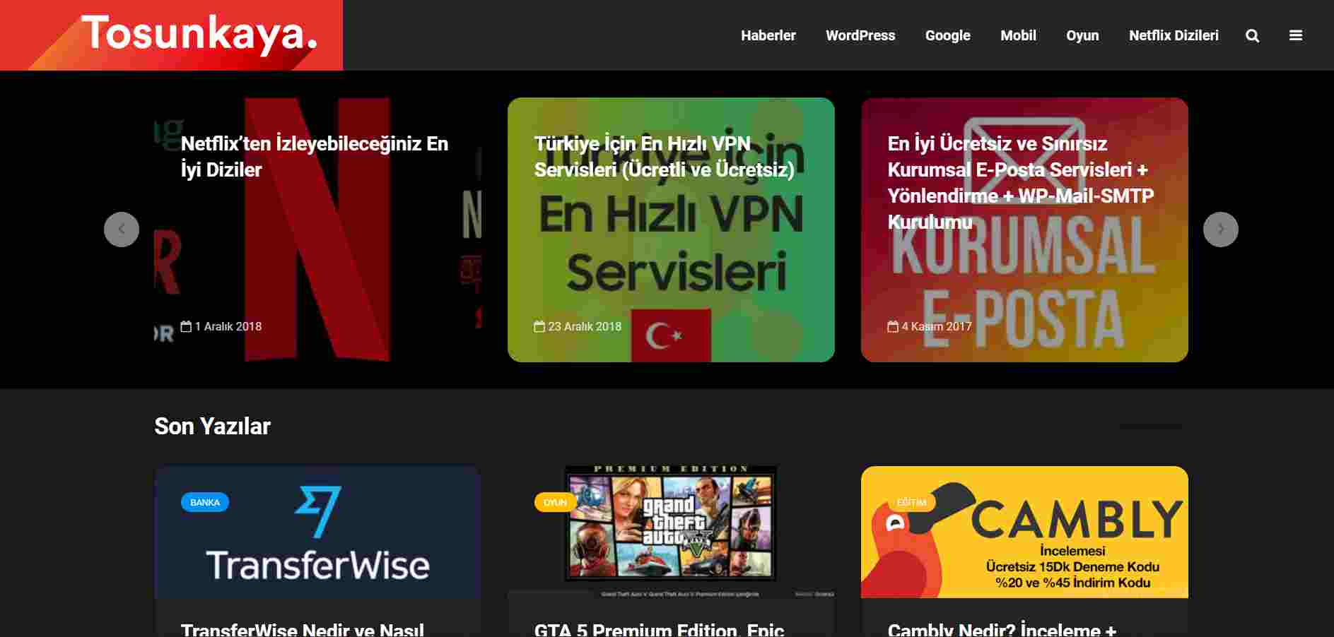 Emre Tosunkaya | Personal Website