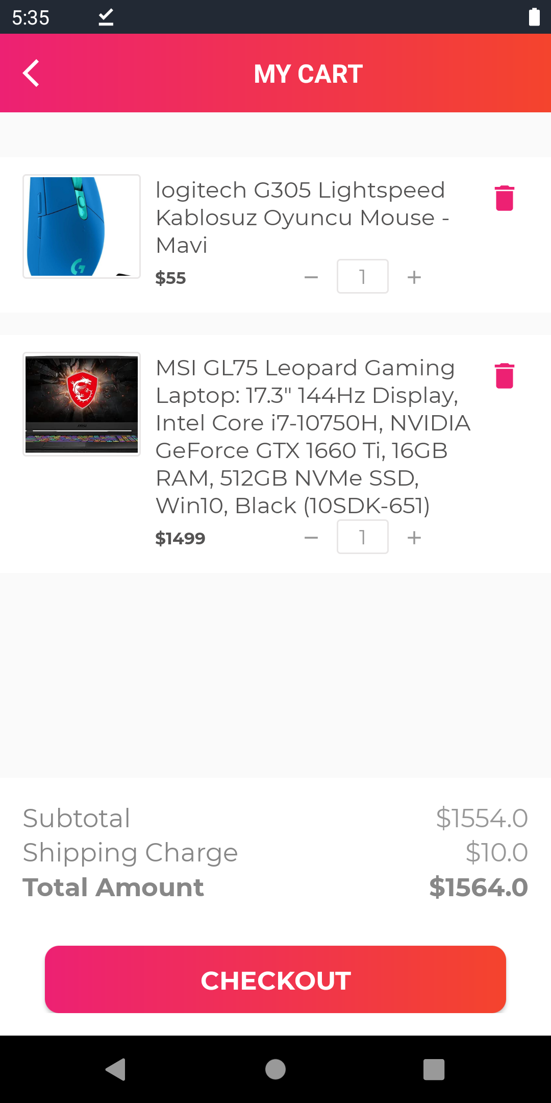 Android Kotlin Shop App with Firebase - Emre Tosunkaya