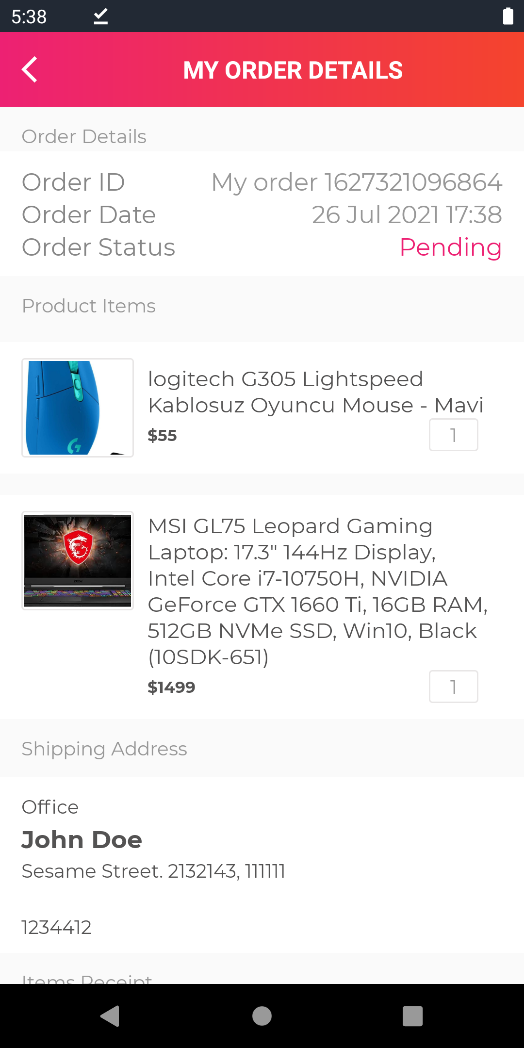Android Kotlin Shop App with Firebase - Emre Tosunkaya